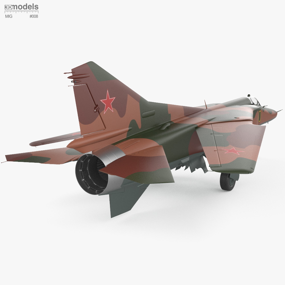 Mikoyan MiG-27 3D model - Download Fighter on 3DModels.org