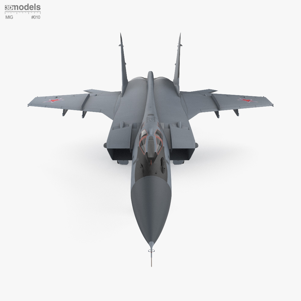 Aeronave Interceptora Supersônica Mikoyan MiG-31 Modelo 3D - Baixar ...