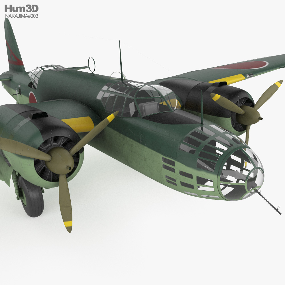 Nakajima Ki-49 3D model - Download Bomber on 3DModels.org