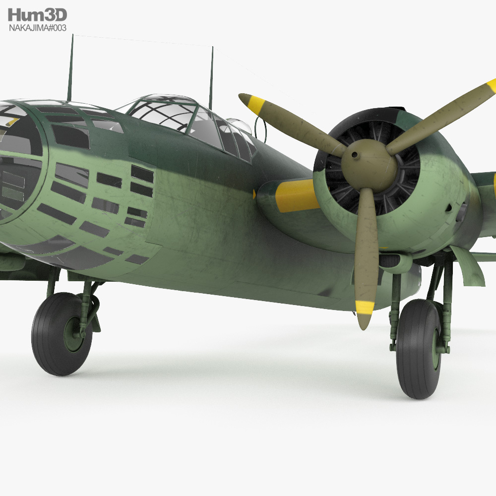 Nakajima Ki-49 3D model - Download Bomber on 3DModels.org