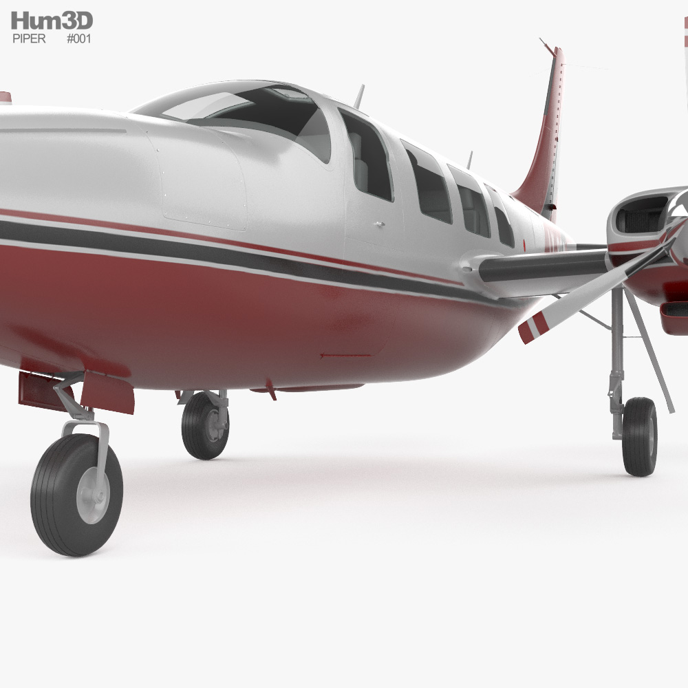 Piper Aerostar 3D model - Download Light Aircraft on 3DModels.org