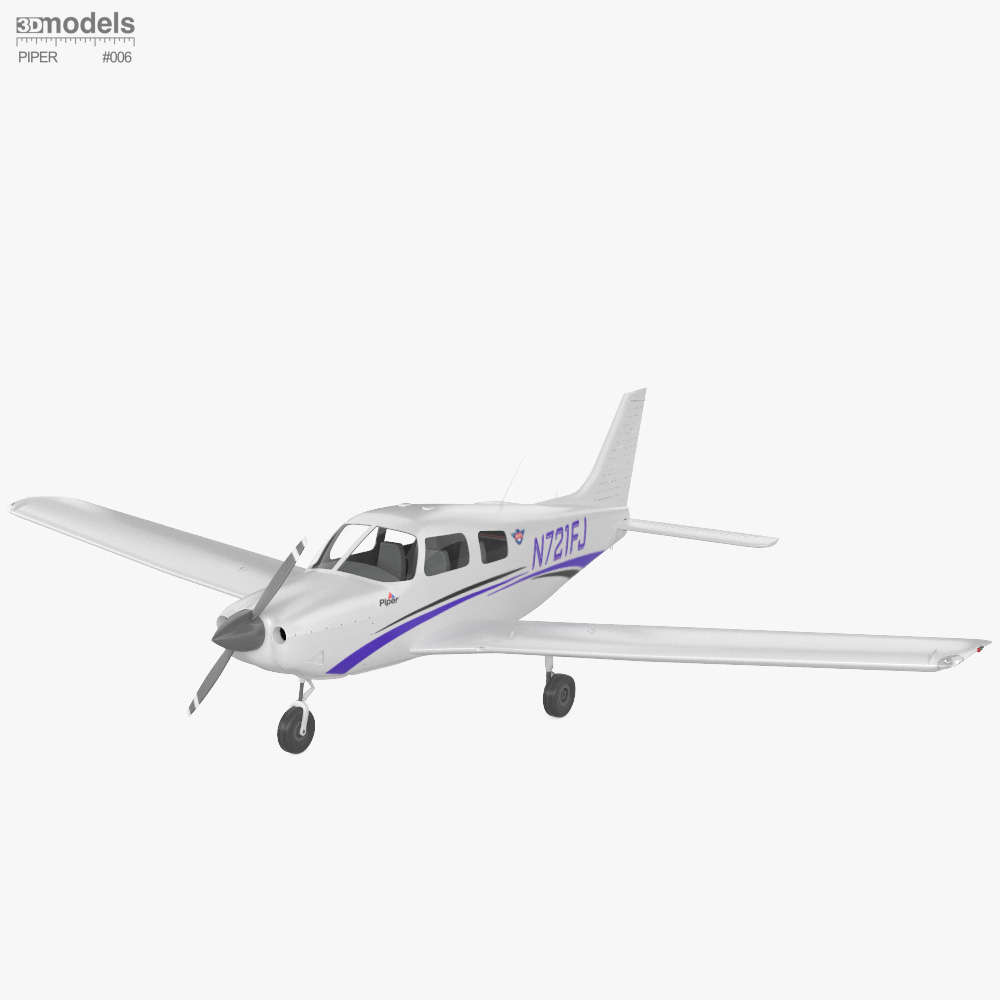 Piper Pilot 100i 3D model - Download Light Aircraft on 3DModels.org