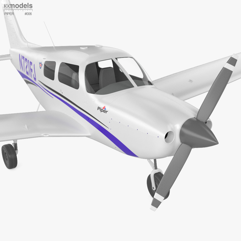 Piper Pilot 100i 3D model - Download Light Aircraft on 3DModels.org