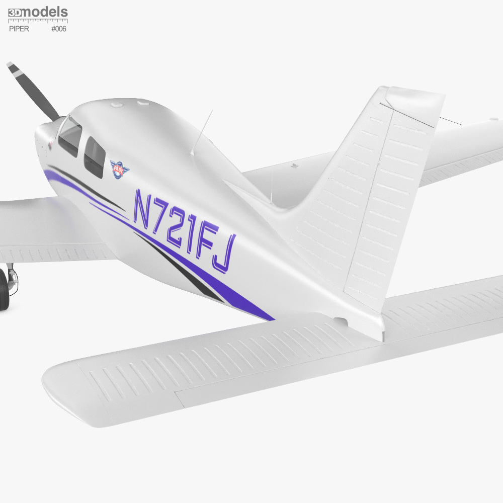 Piper Pilot 100i 3D model - Download Light Aircraft on 3DModels.org