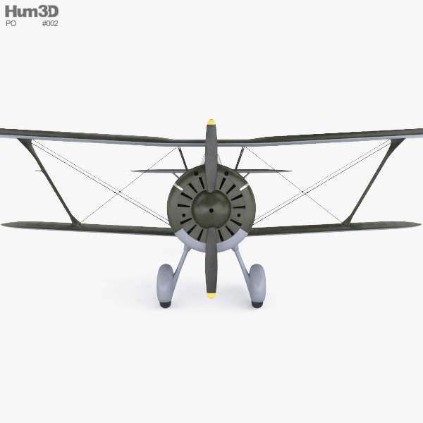 Polikarpov I-15 3D model - Download Fighter on 3DModels.org