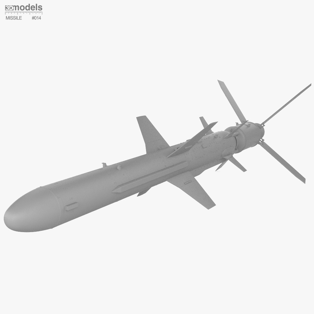 R-360 Neptune Cruise Missile 3D model - Download Cruise missiles on ...