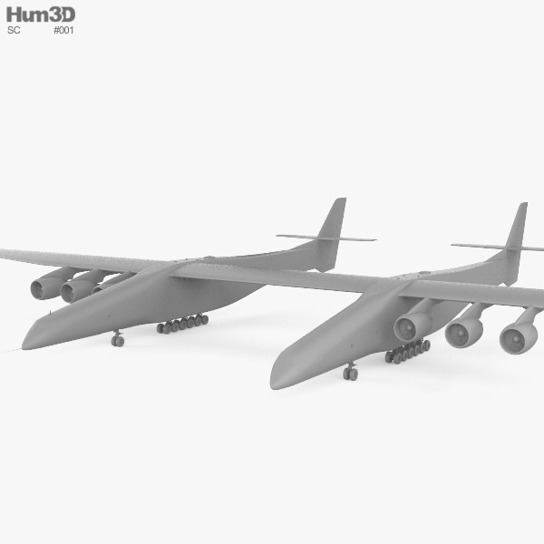 Scaled Composites Stratolaunch Model 351 3D model - Download Transport ...