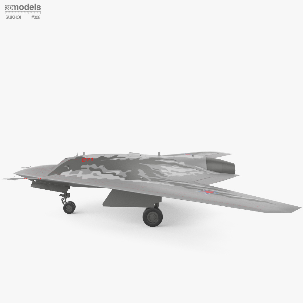 Sukhoi S-70 Okhotnik-B 3D model - Download UAV on 3DModels.org