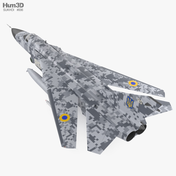 Sukhoi Su-24 3D model - Download Fighter on 3DModels.org