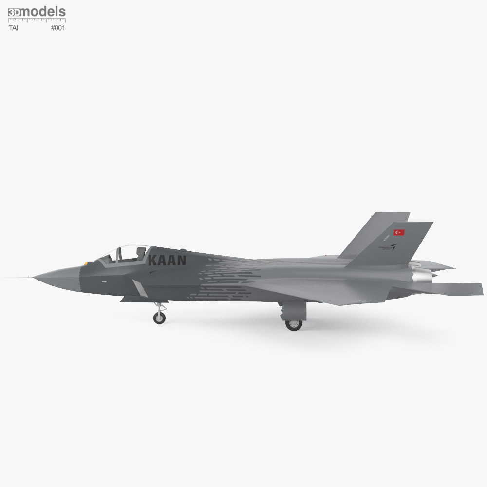 TAI TF Kaan 3D model - Download Fighter on 3DModels.org