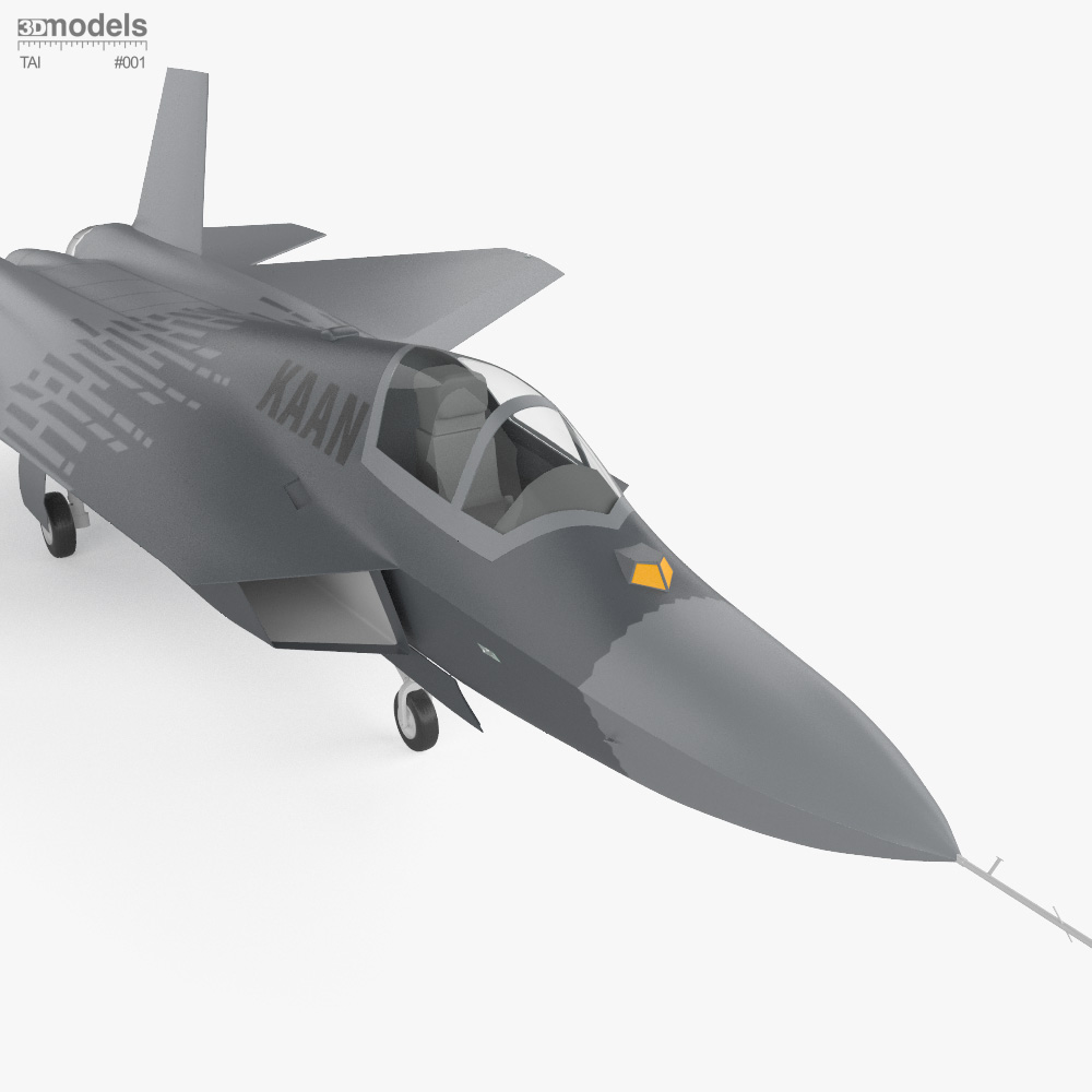 TAI TF Kaan 3D model - Download Fighter on 3DModels.org