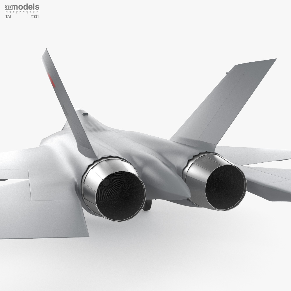 TAI TF Kaan 3D model - Download Fighter on 3DModels.org