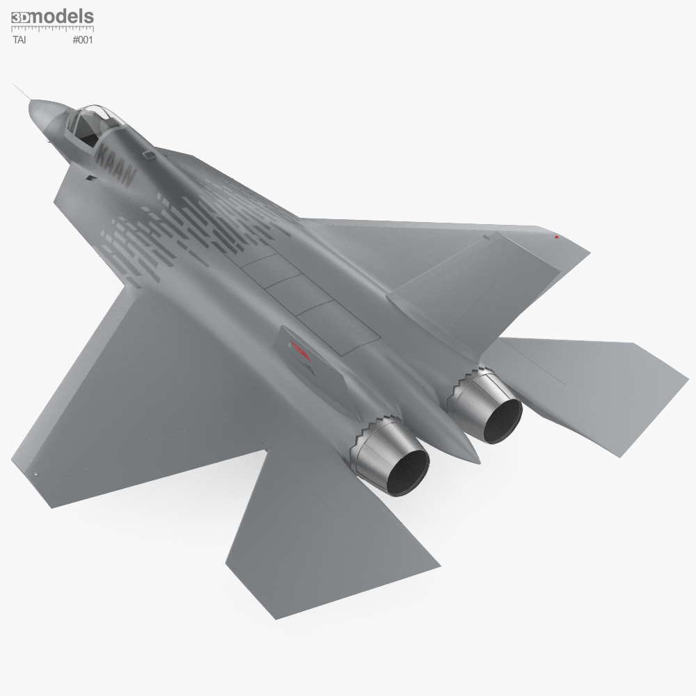 TAI TF Kaan 3D model - Download Fighter on 3DModels.org