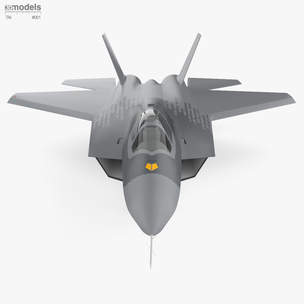 TAI TF Kaan 3D model - Download Fighter on 3DModels.org
