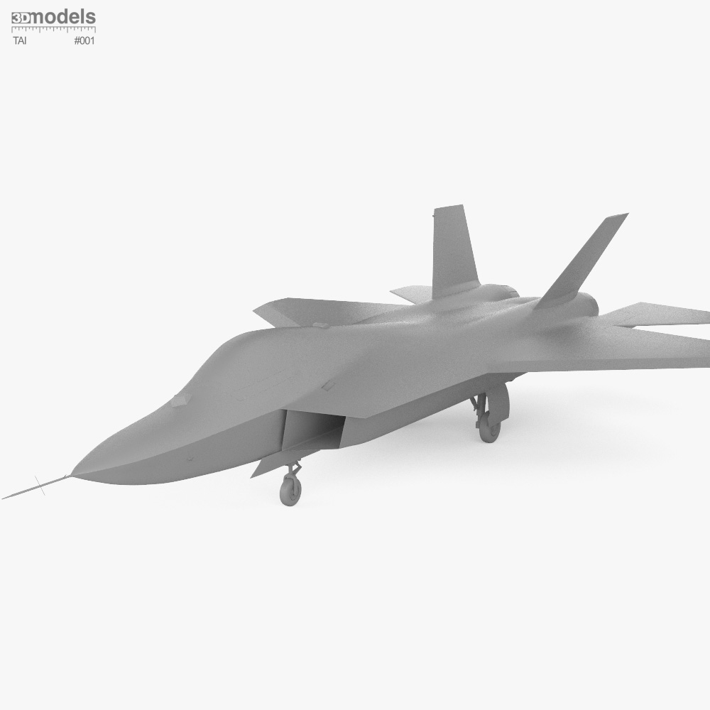 TAI TF Kaan 3D model - Download Fighter on 3DModels.org