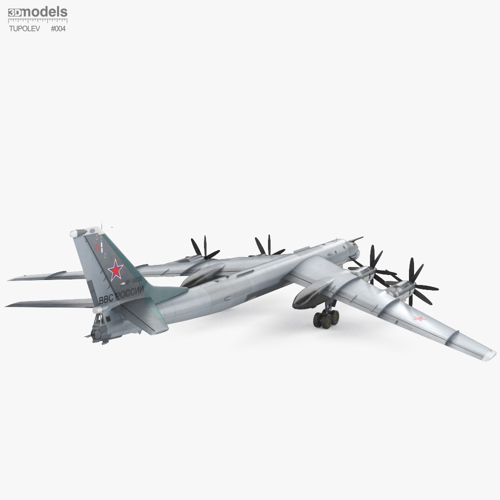 Tupolev Tu-95 3D model - Download Bomber on 3DModels.org
