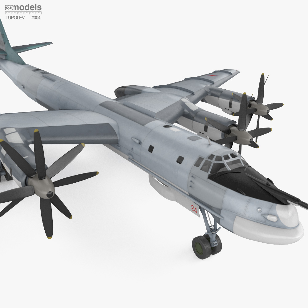 Tupolev Tu-95 3D model - Download Bomber on 3DModels.org