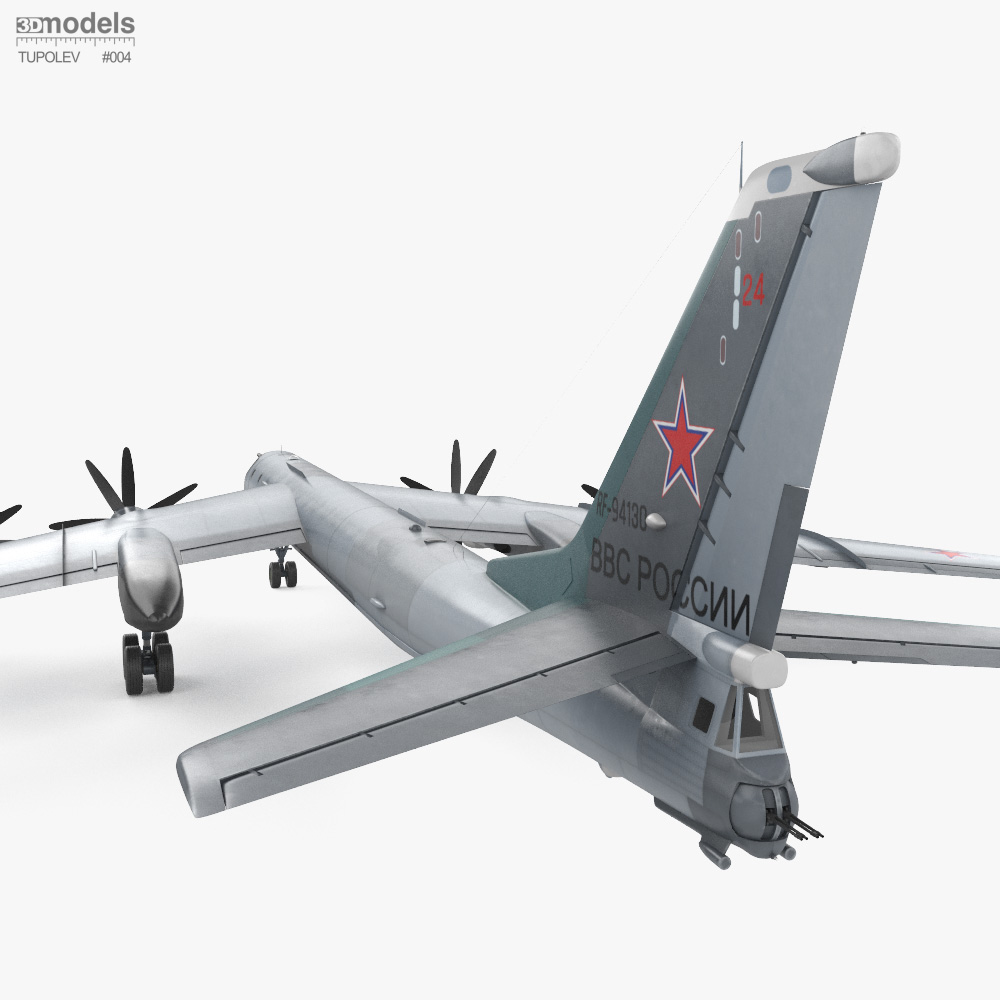 Tupolev Tu-95 3D model - Download Bomber on 3DModels.org