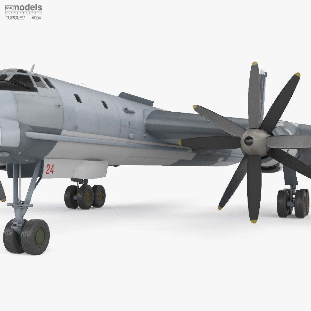 Tupolev Tu-95 3D model - Download Bomber on 3DModels.org