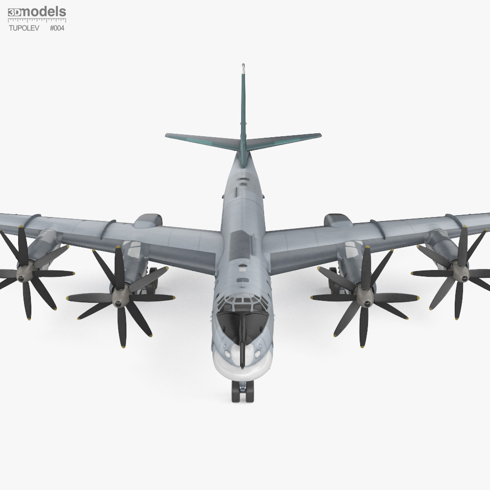 Tupolev Tu-95 3D model - Download Bomber on 3DModels.org
