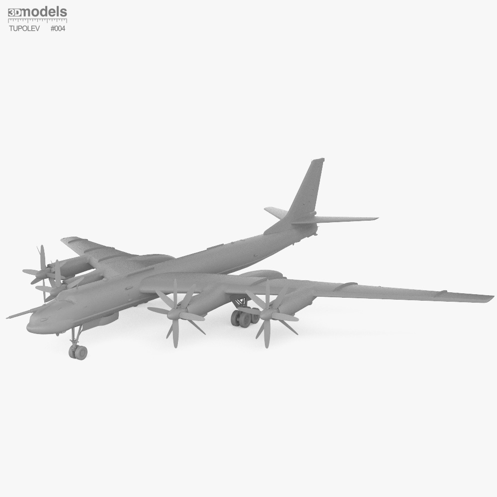 Tupolev Tu-95 3D model - Download Bomber on 3DModels.org
