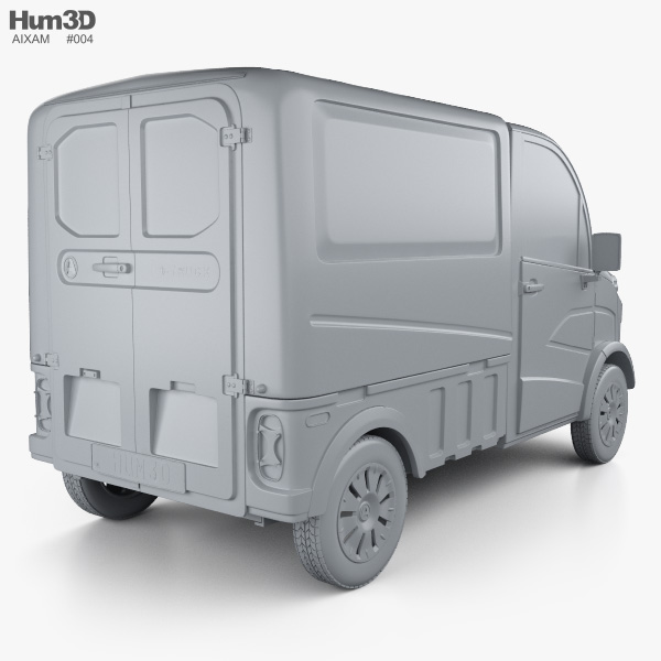Aixam D-Truck Van 2023 3D model - Download Van on 3DModels.org