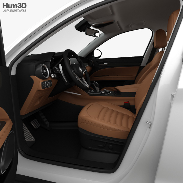 Alfa Romeo Stelvio Q4 with HQ interior 2020 3D model - Download ...
