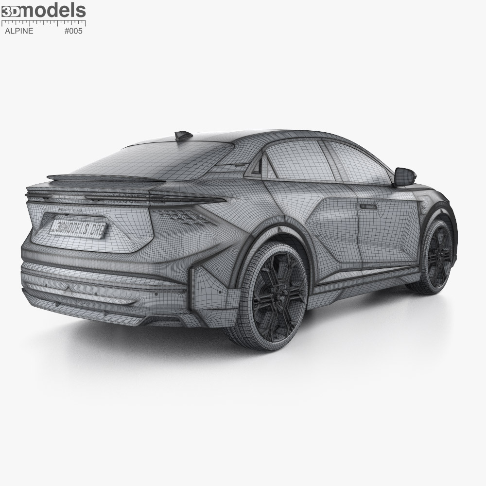 Alpine A390 2025 3D model - Download Sports car on 3DModels.org