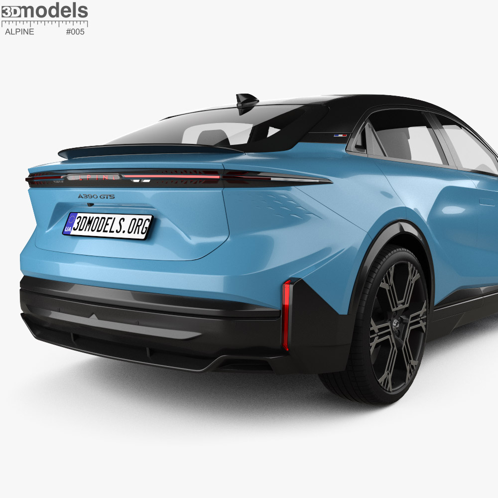 Alpine A390 2025 3D model - Download Sports car on 3DModels.org