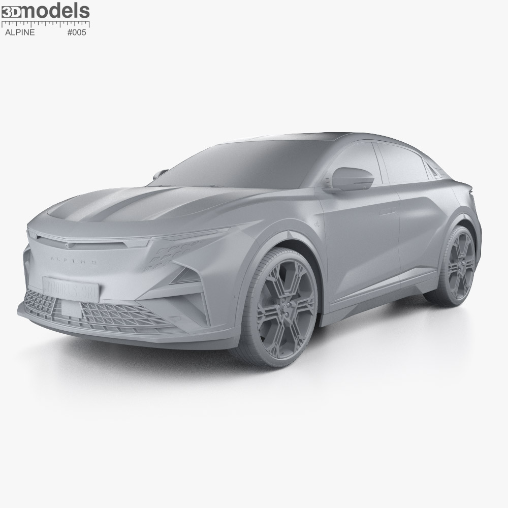 Alpine A390 2025 3D model - Download Sports car on 3DModels.org