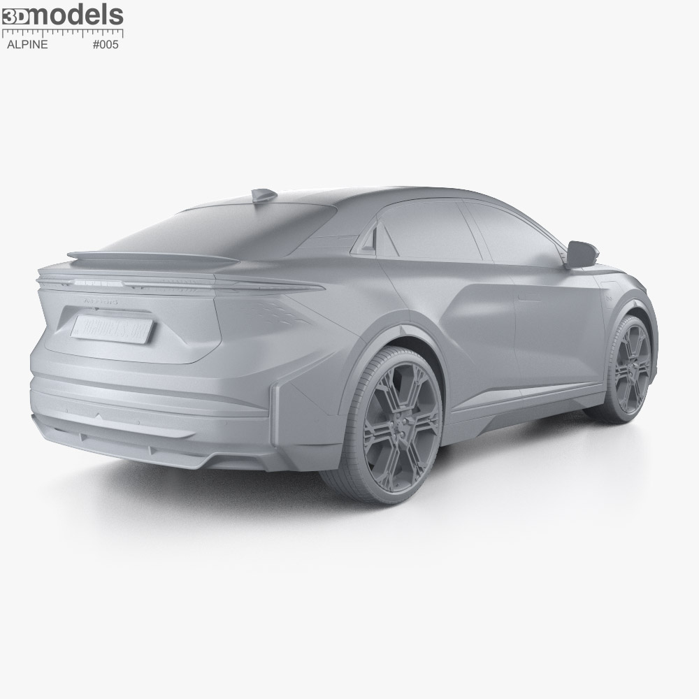 Alpine A390 2025 3D model - Download Sports car on 3DModels.org