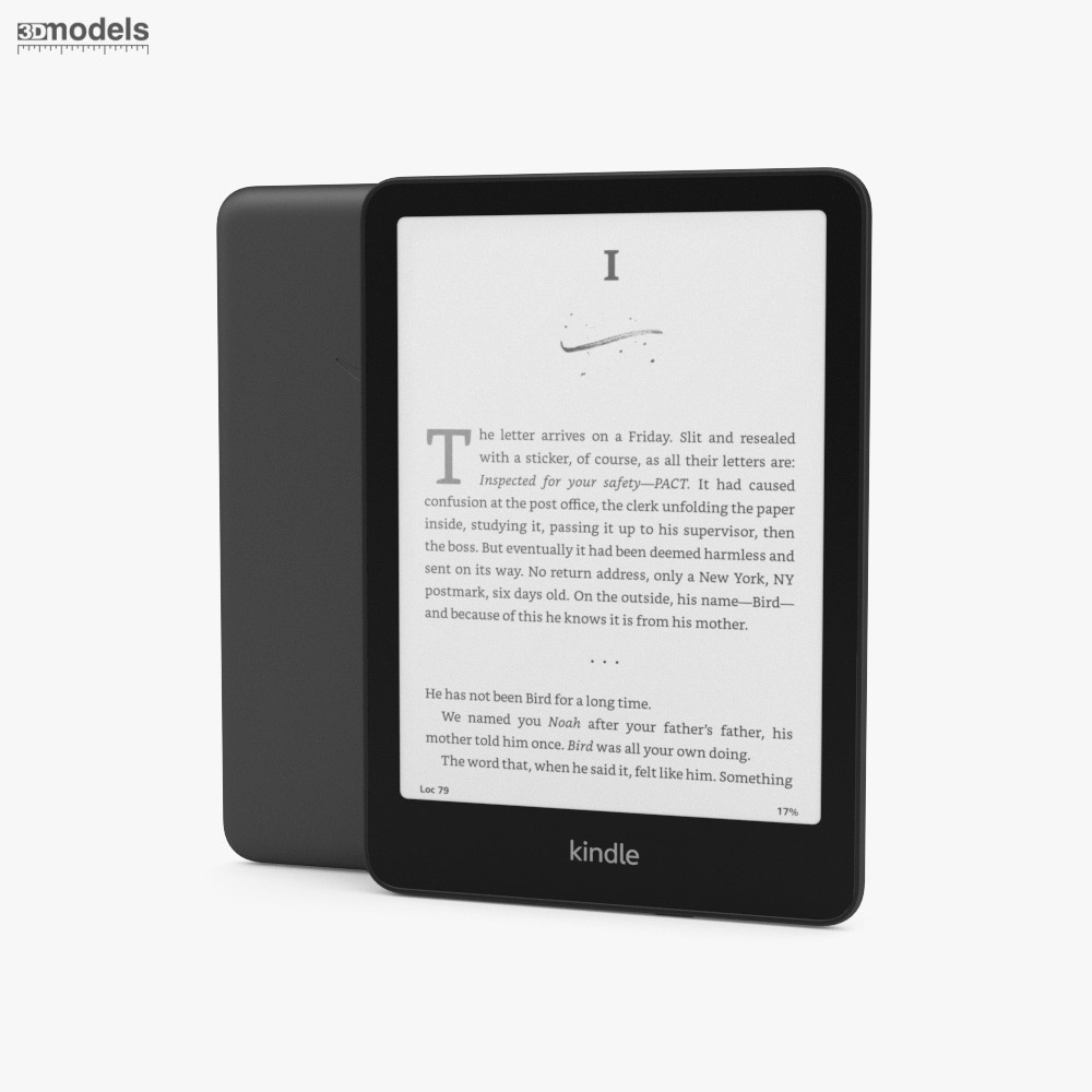 Amazon Kindle Paperwhite 2024 Black 3D model - Download Tablet on ...