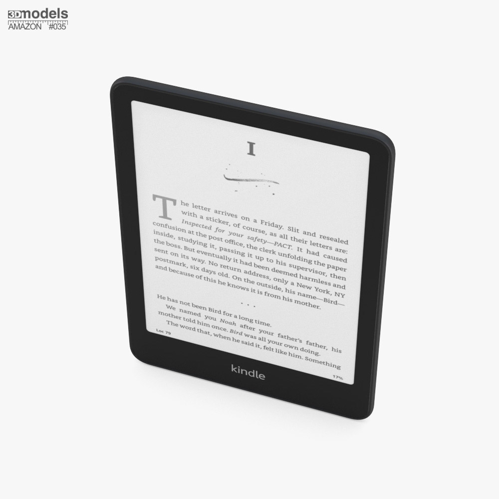Amazon Kindle Paperwhite 2024 Black 3D model - Download Tablet on ...