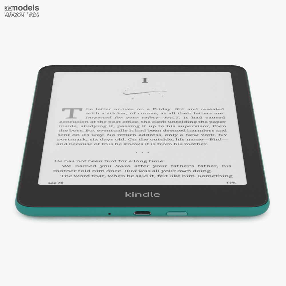 Amazon Kindle Paperwhite 2024 Jade 3D model - Download Tablet on ...