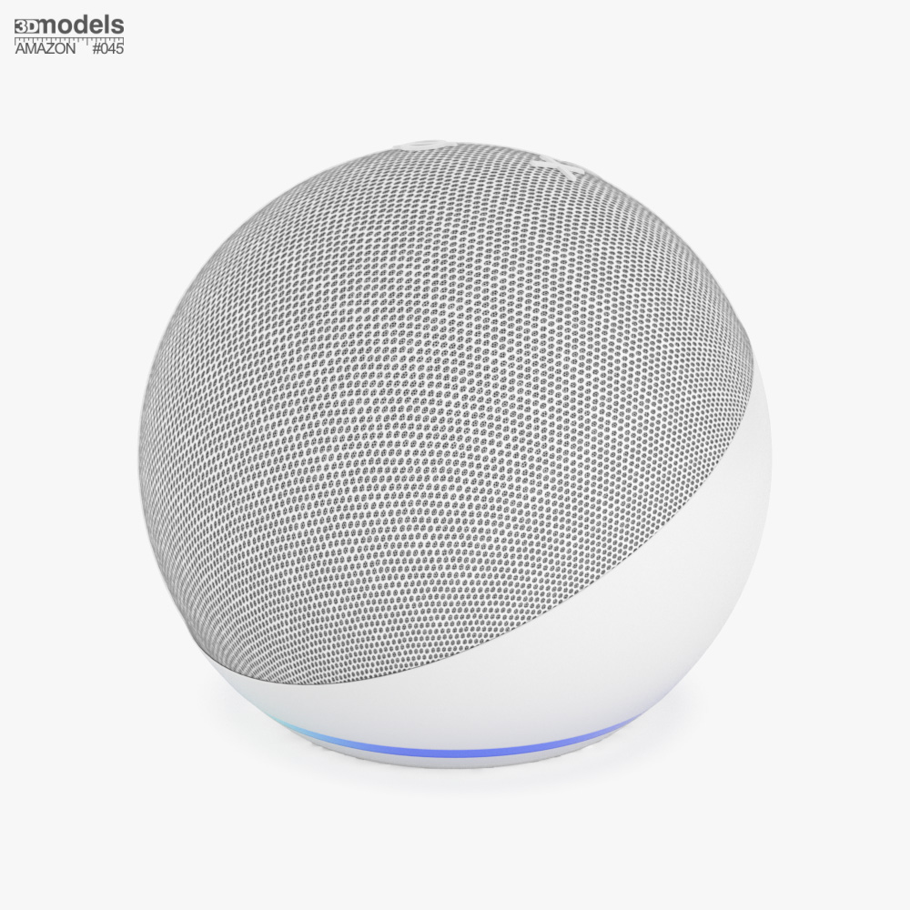 Amazon Echo Dot 5th Gen White 3D model - Download Computer Accessories ...
