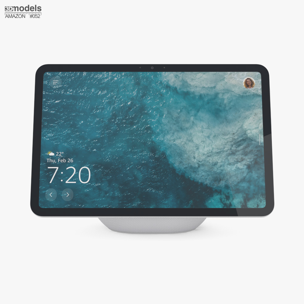 Amazon Echo Show 8 Glacier White 11 inch 3D model - Download Home ...