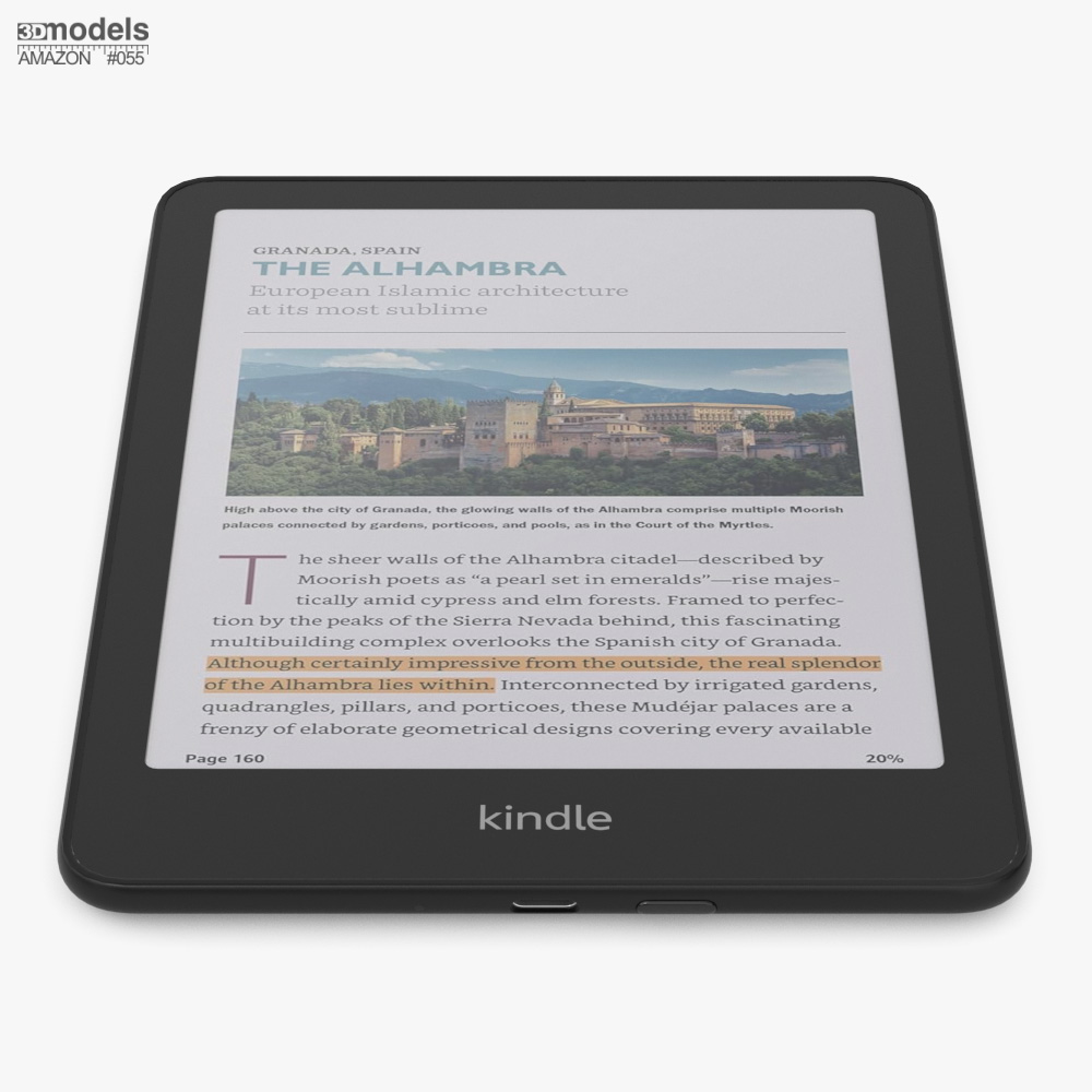 Amazon Kindle Colorsoft Black Modèle 3D - Télécharger Tablette on ...