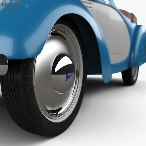 American Bantam Model 62 Deluxe Roadster 1939 3D model - Download ...