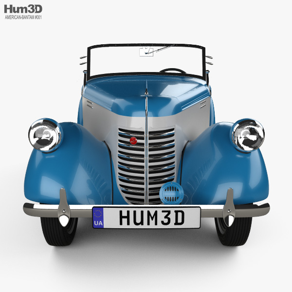 American Bantam Model 62 Deluxe Roadster 1939 3D model - Download ...