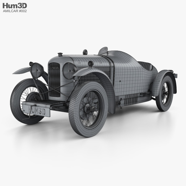 Amilcar CGSS 1927 3D model - Download Sports car on 3DModels.org