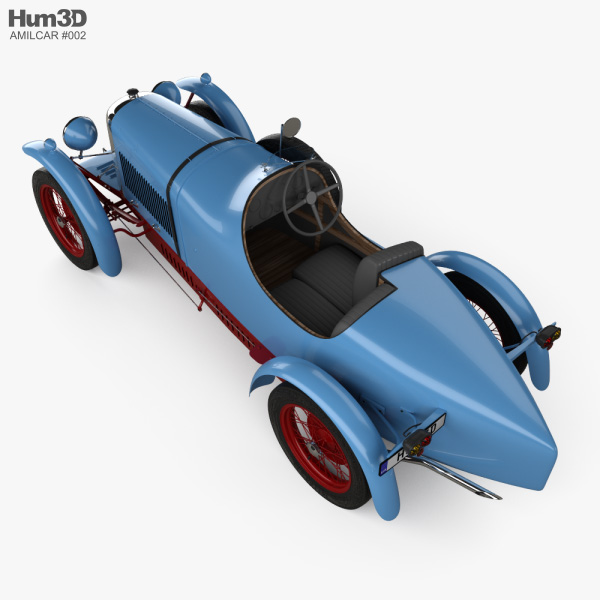 Amilcar CGSS 1927 3D model - Download Sports car on 3DModels.org