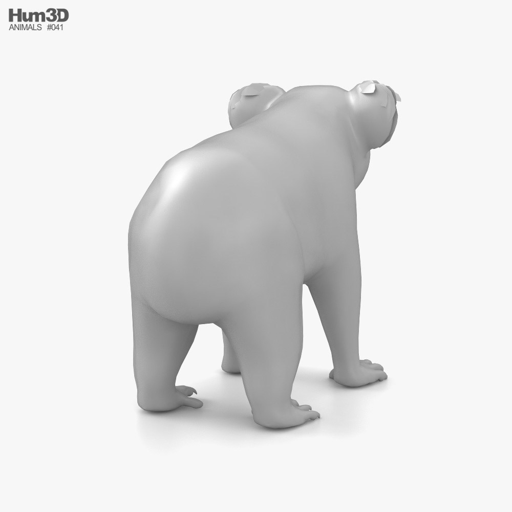 Koala Low Poly Rigged 3D model - Download Mammals on 3DModels.org