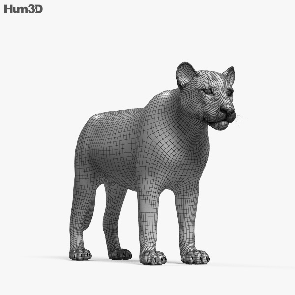 Animated Tiger 3D model - Download Mammals on 3DModels.org