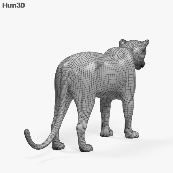 Animated Black Panther 3D model - Download Mammals on 3DModels.org
