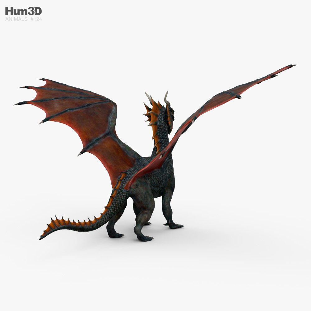 European Dragon 3D model - Download Mythological creatures on 3DModels.org