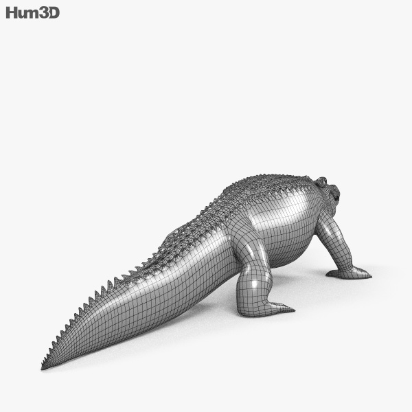 Animated Alligator 3D model - Download Reptile on 3DModels.org