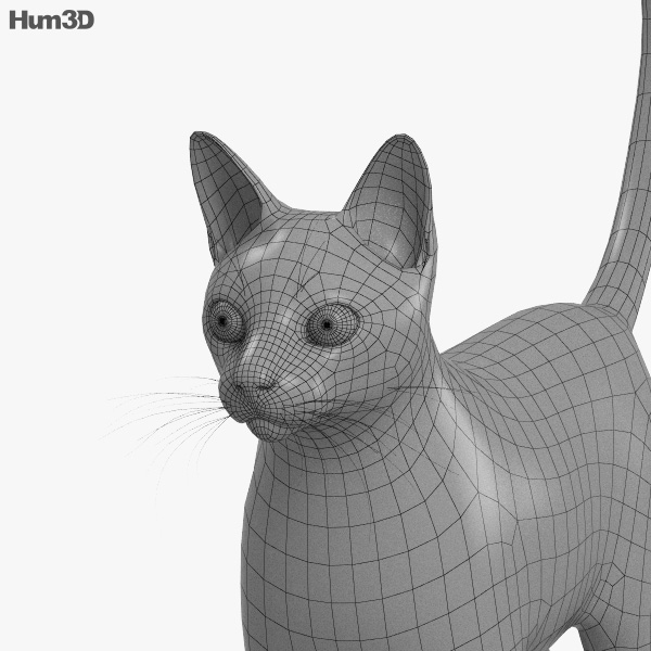 Animated Bengal Cat 3D model - Download Mammals on 3DModels.org