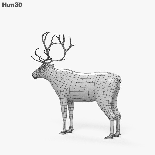 Animated Reindeer 3D model - Download Mammals on 3DModels.org