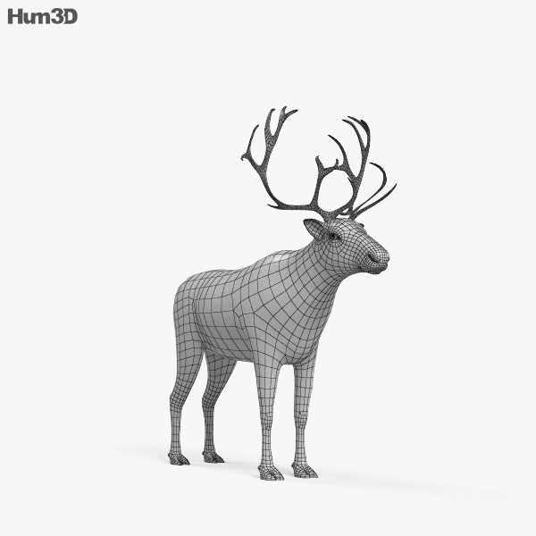 Animated Reindeer 3D model - Download Mammals on 3DModels.org