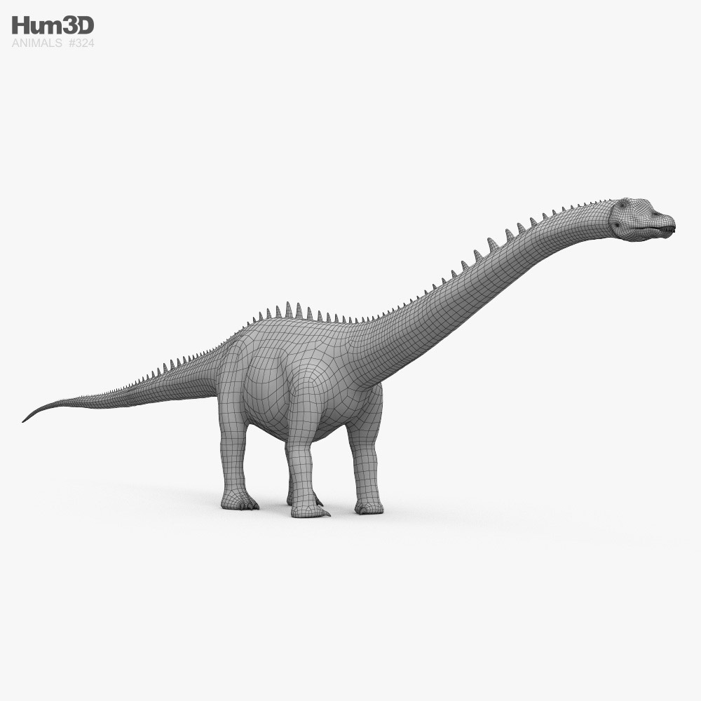 Diplodocus Modelo 3D - Descargar Dinosaurio on 3DModels.org